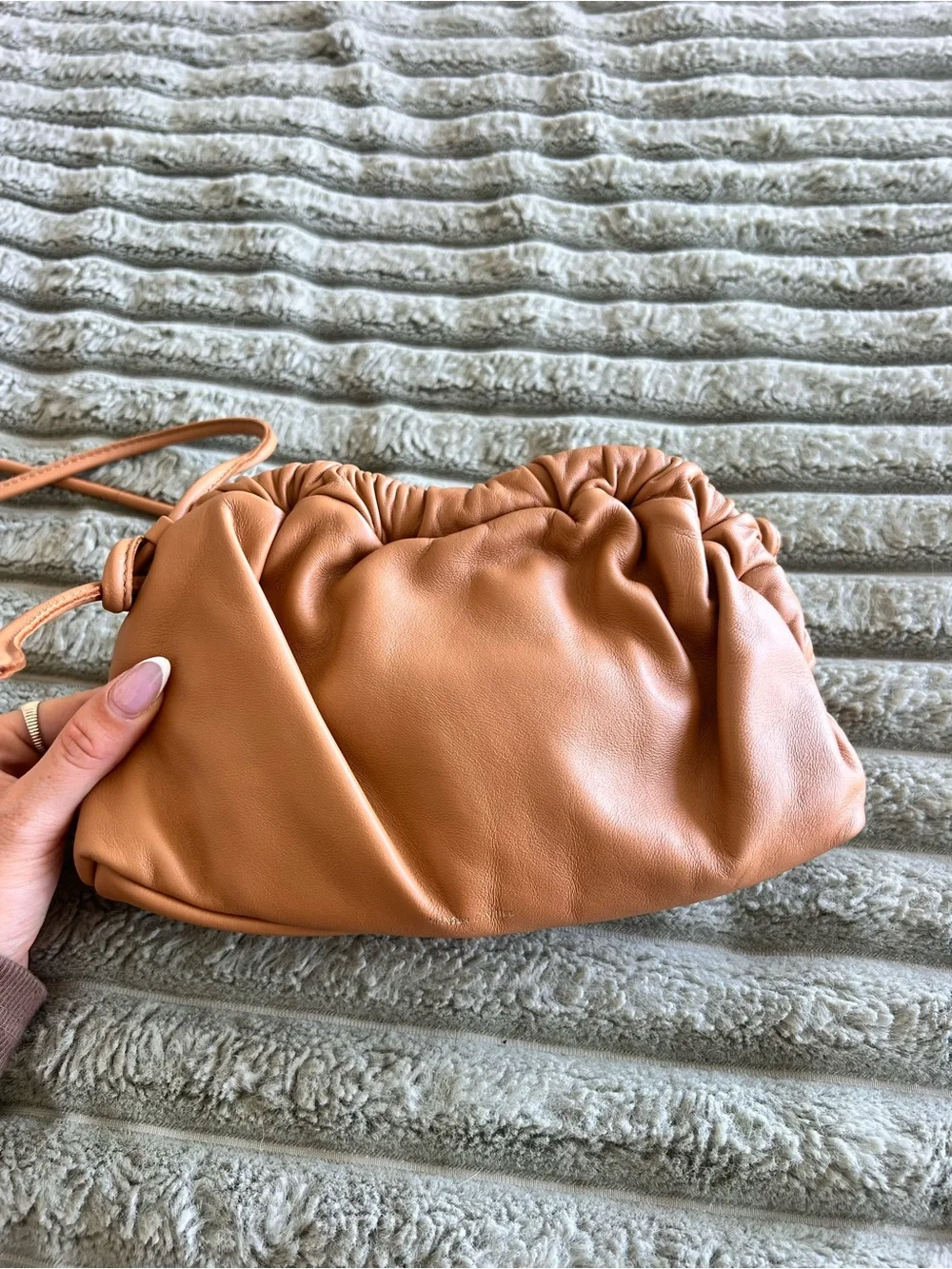 Mansur Gavriel | Bags | Mansur Gavriel Mini Cloud Clutchbag Tan Like ...